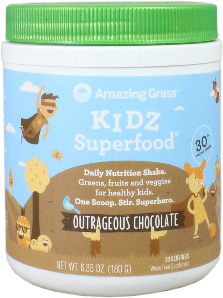 Amazing Grass Kidz SuperFood Powder Outrageous Chocolate - Shop Herbs ...
