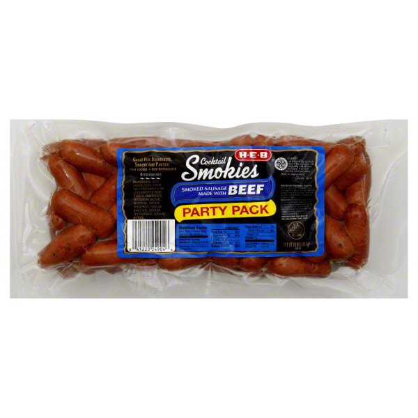 H-E-B Beef Cocktail Smokies Party Pack - Shop Sausage at H-E-B