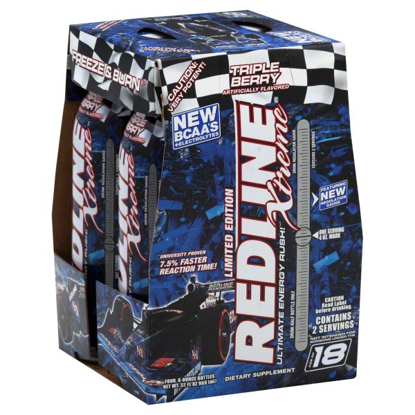 VPX Redline Xtreme Triple Berry Ultimate Energy Rush Drink 4 PK - Shop ...
