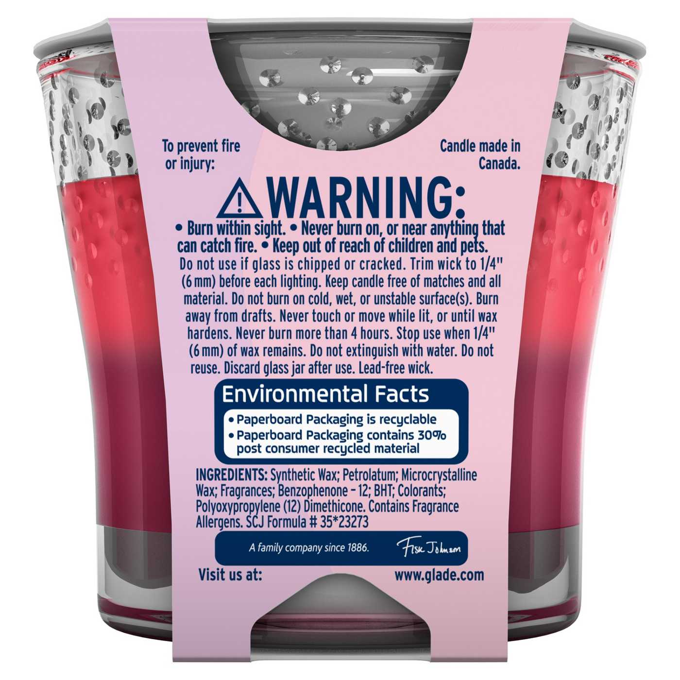 Glade 2 in1 Fresh Berries & Wild Raspberry Candle - Shop Candles at H-E-B