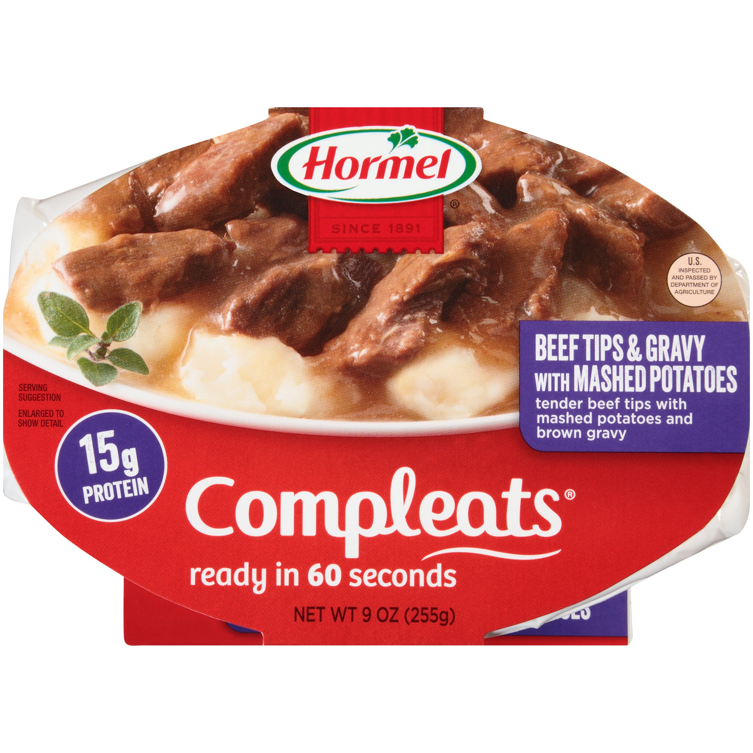 Hormel Compleats Beef Tips & Gravy with Mashed Potatoes - Shop Pantry ...