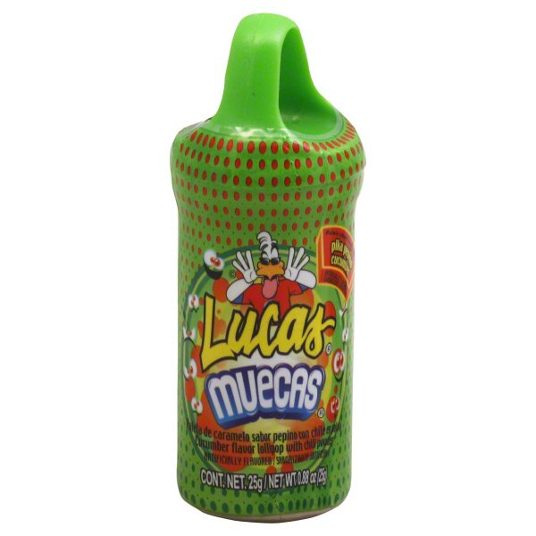 Lucas Cucumber Flavored With Chili Powder Lollipop - Shop Candy at H-E-B