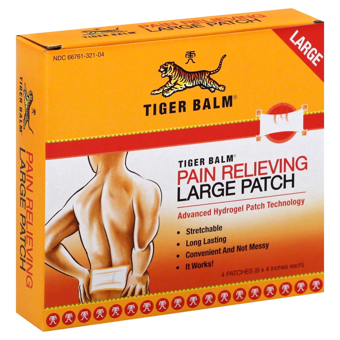 Tiger Balm Pain Relieving Patch Large - Shop Muscle & joint pain at H-E-B