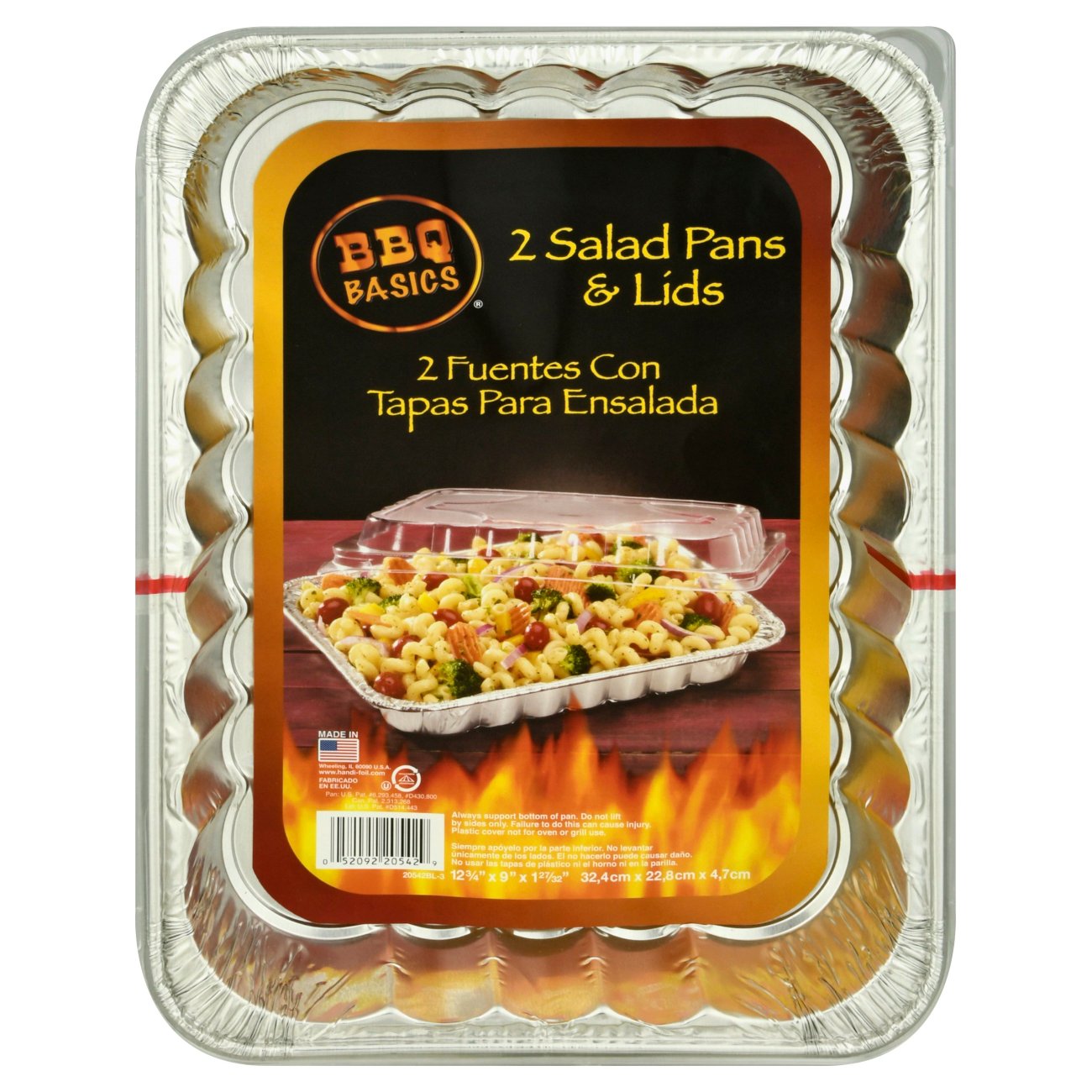 Handi-Foil Salad Pans & Lids, 2 pk - Shop Bakeware at H-E-B