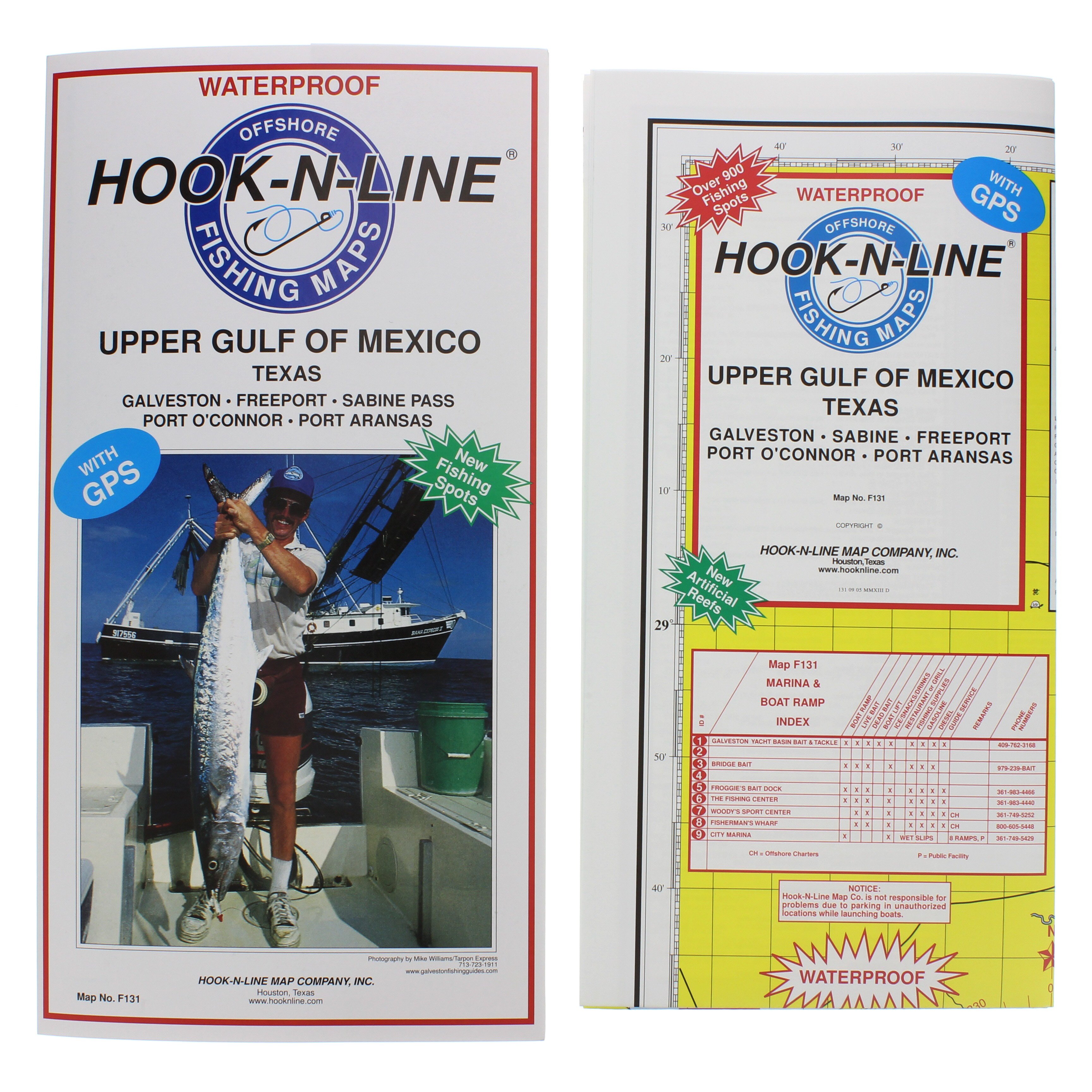 Hook-N-Line F131 Upper Gulf of Mexico Offshore Fishing Map - Shop ...
