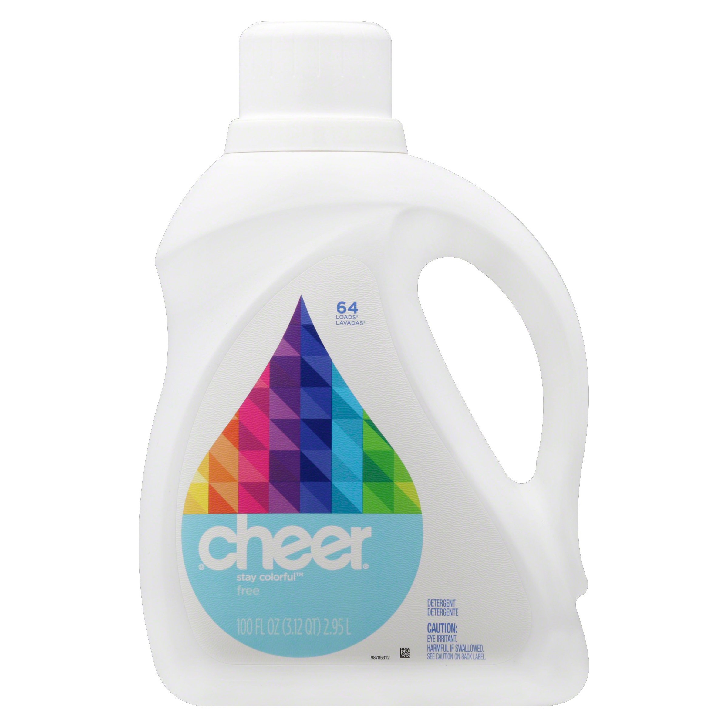 Cheer Free & Gentle Liquid Laundry Detergent 64 Loads, 100 oz | Central ...