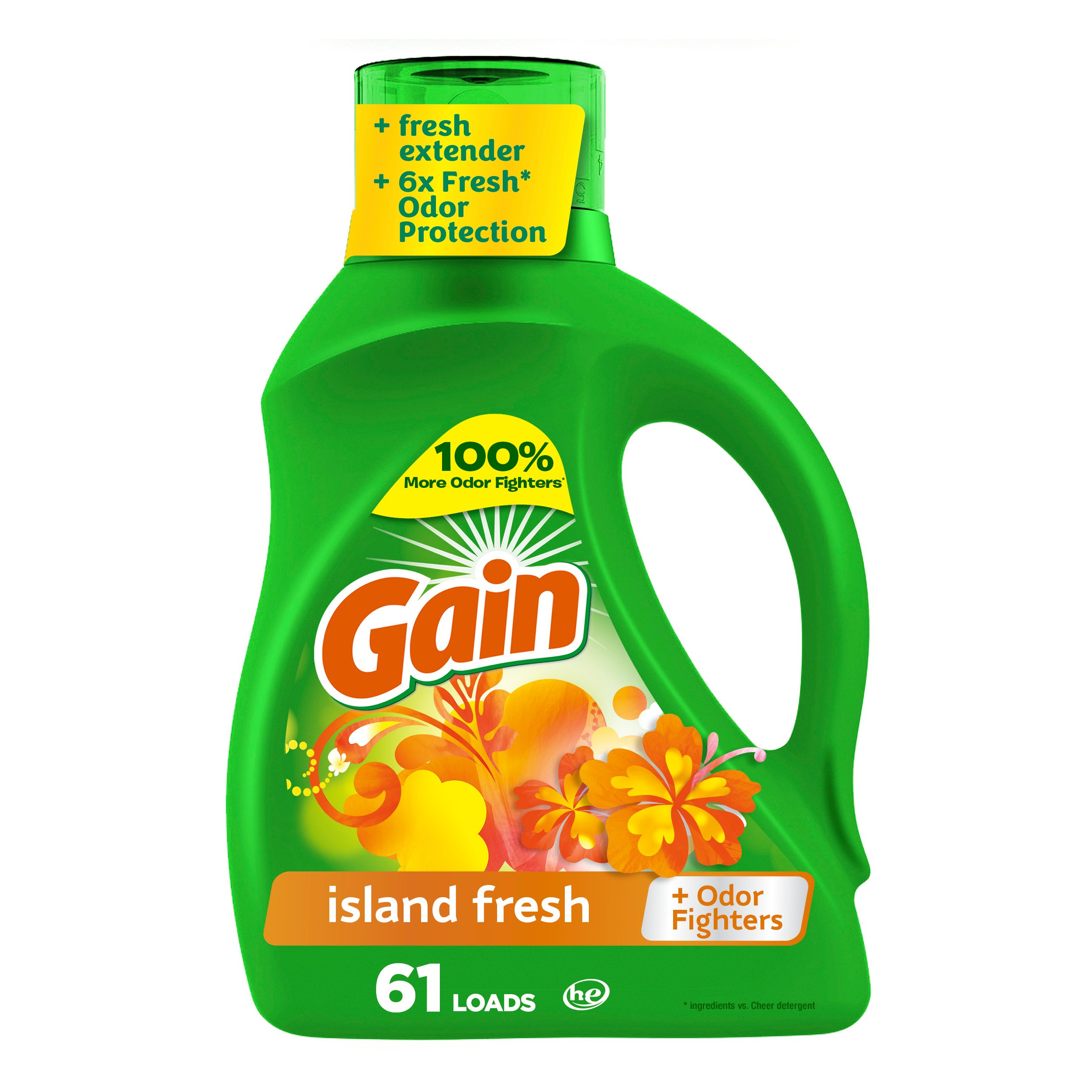 Gain Liquid Laundry Detergent, 61 Loads - Island Fresh Scent - Shop ...