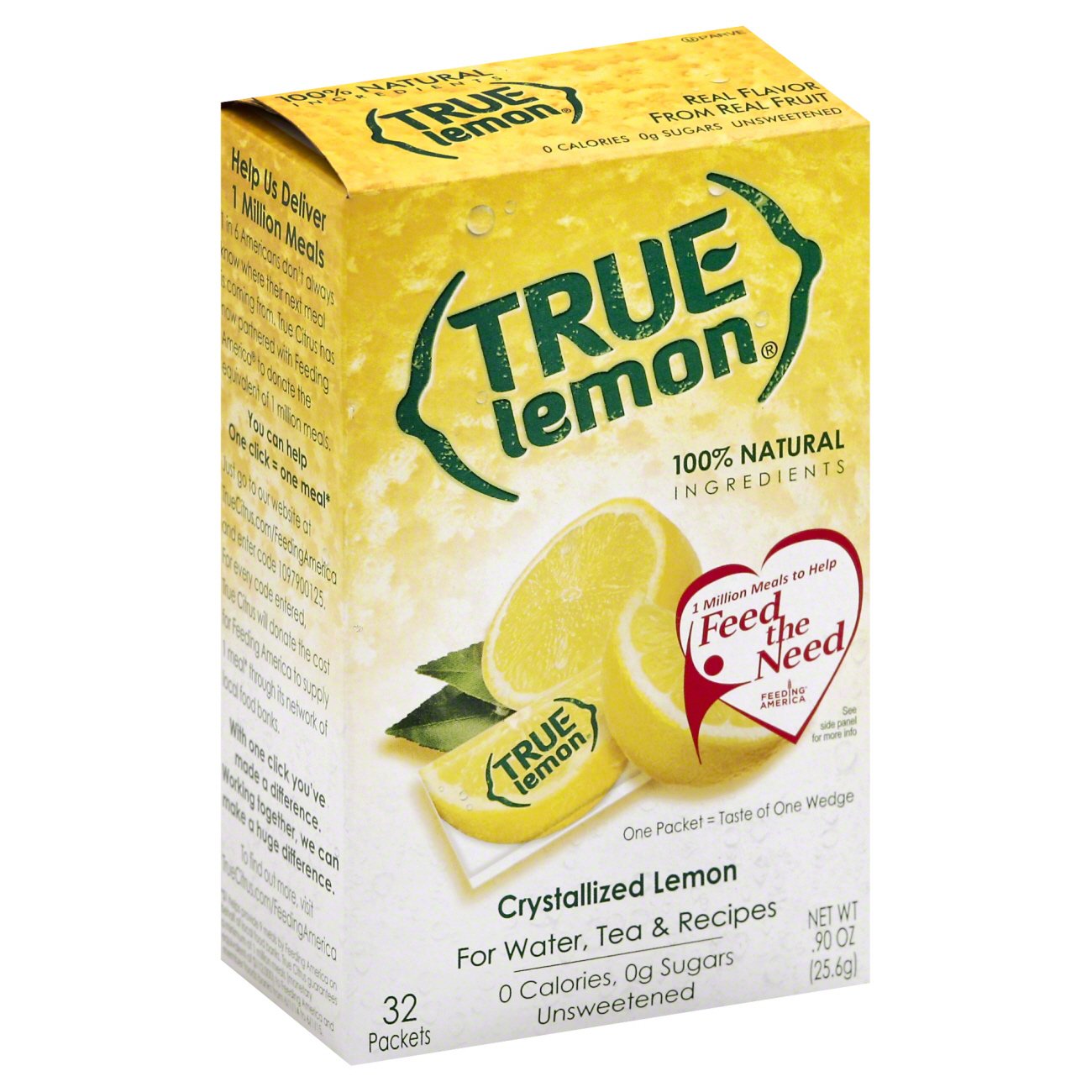 True Lemon Crystallized Lemon Packets - Shop Mixes & flavor enhancers at H-E-B