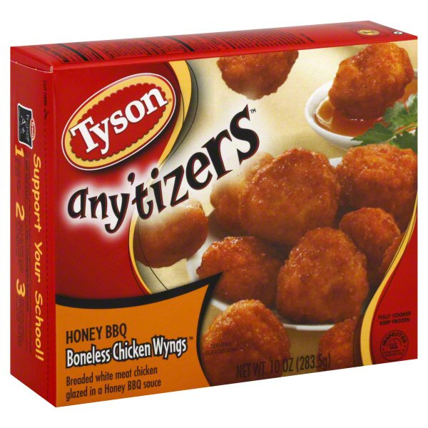 Tyson Any'tizers Honey BBQ Boneless Chicken Wyngs - Shop Meat at H-E-B