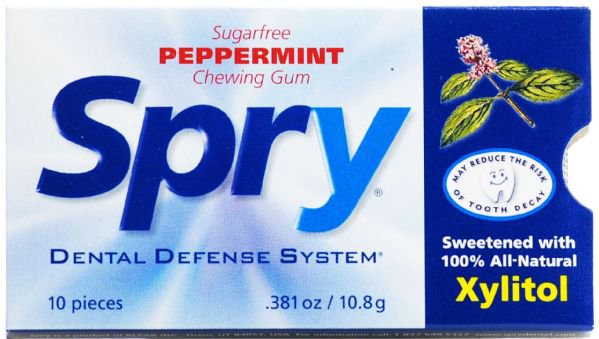 Spry Peppermint Gum with Xylitol - Shop Toothpaste at H-E-B