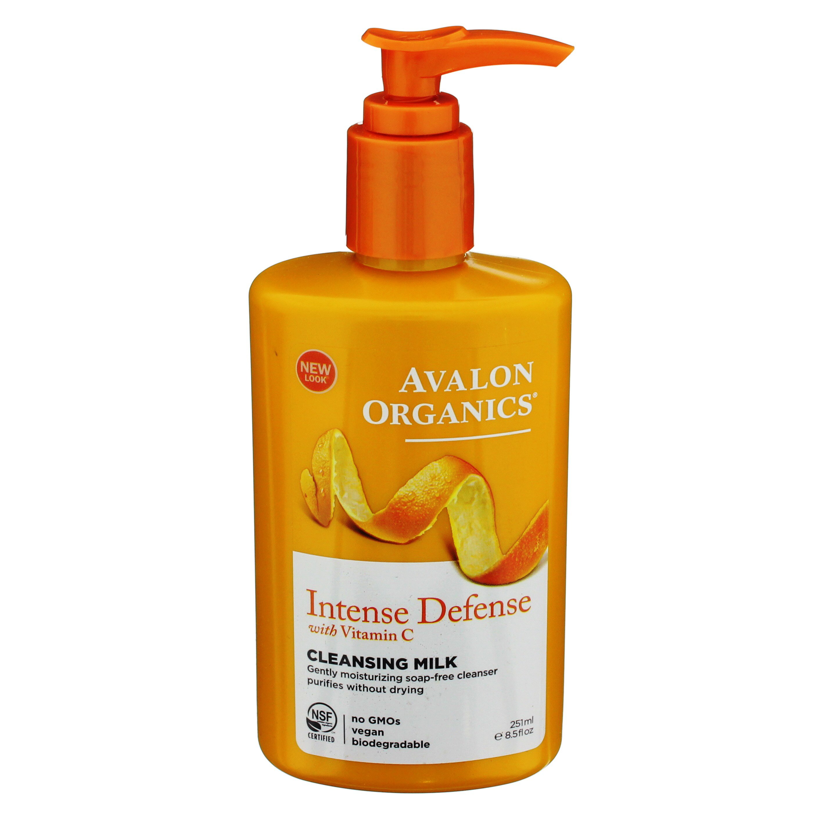Avalon Organics Intense Defense with Vitamin C Cleansing Milk - Shop ...