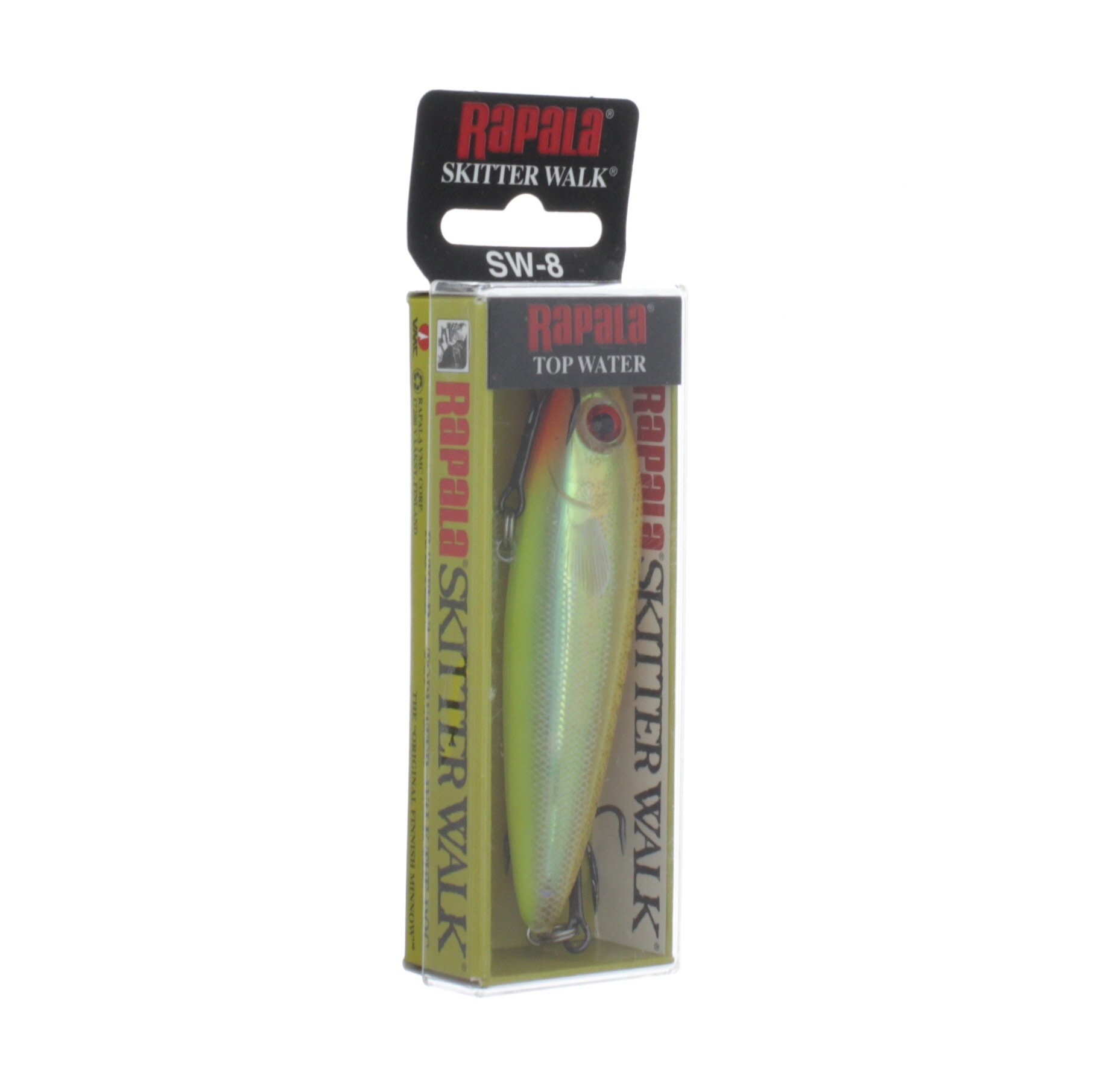 Rapala Skitter Walk Holographic Chartreuse Bone Lure - Shop Fishing at ...