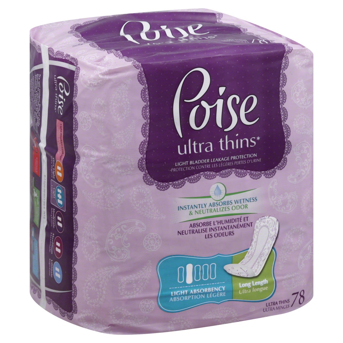 Poise Long Length Light Absorbency Ultra Thins - Shop Incontinence at H-E-B