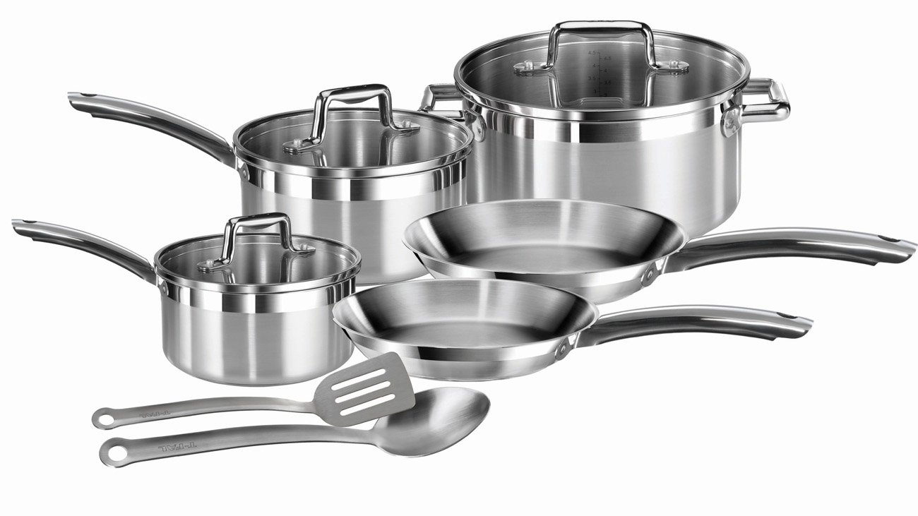 T-fal Elegance Stainless Steel Cookware Set - Shop Cookware sets at H-E-B