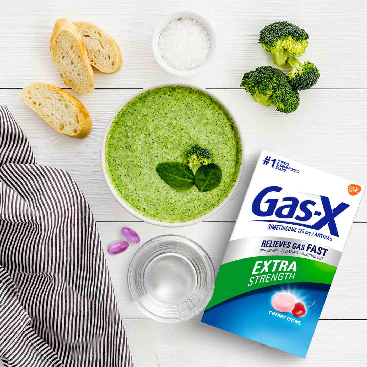 Gas X Extra Strength Chewable Tablets Cherry Creme Shop Digestion