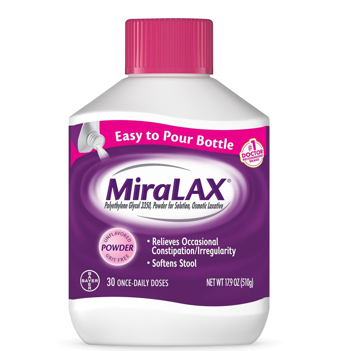 MiraLAX Laxative Powder - Shop Digestion & nausea at H-E-B
