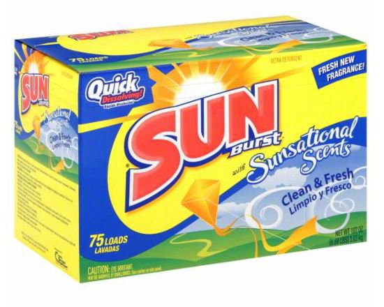 Sun Sunsational Scents Clean & Fresh Powder Laundry Detergent 80 Loads ...