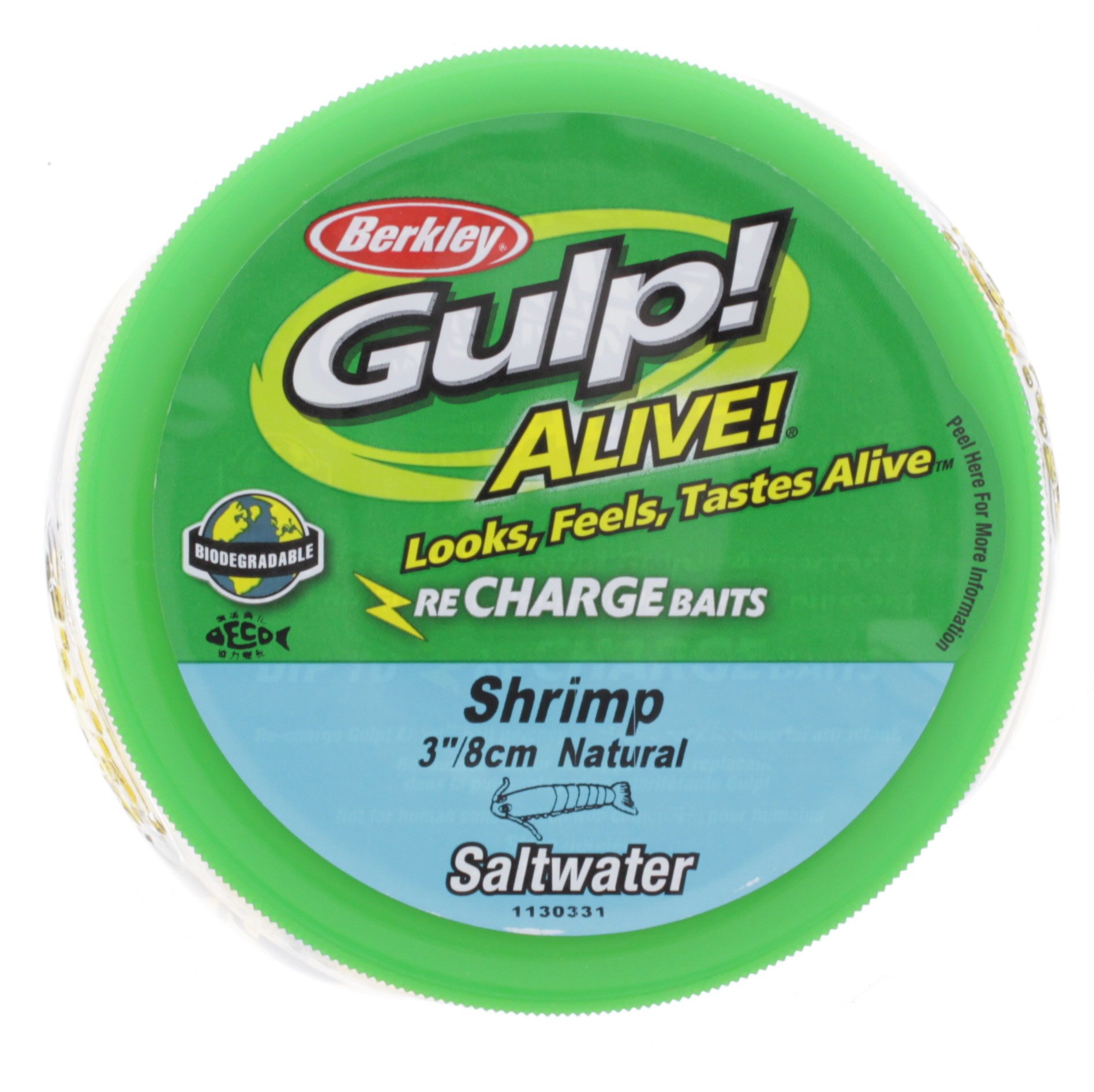 Berkley Natural 3 Inch Gulp! Alive! Shrimp Bait 11 OZ Bucket Pint ...