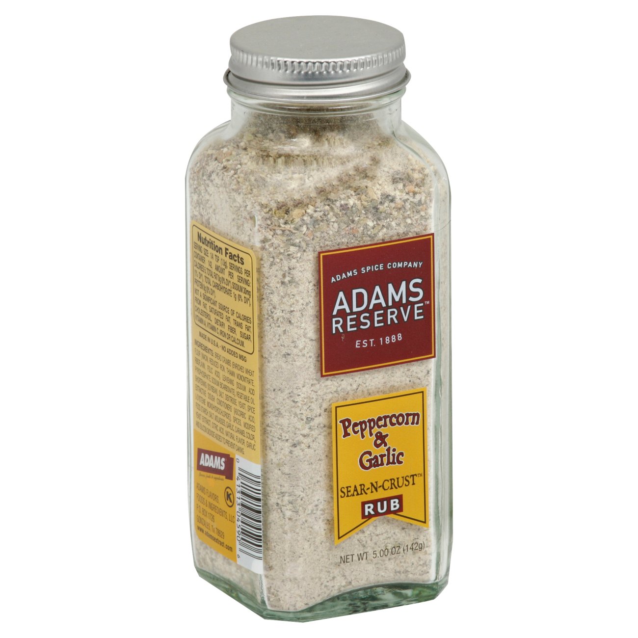 Adams Reserve Peppercorn & Garlic Sear-N-Crust Rub - Shop Herbs ...