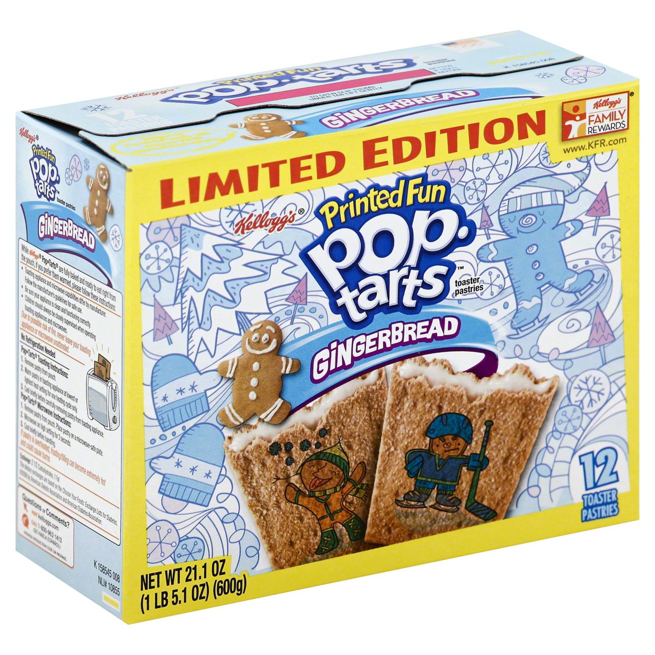 Kellogg's Pop-Tarts Gingerbread Toaster Pastries - Shop Toaster ...