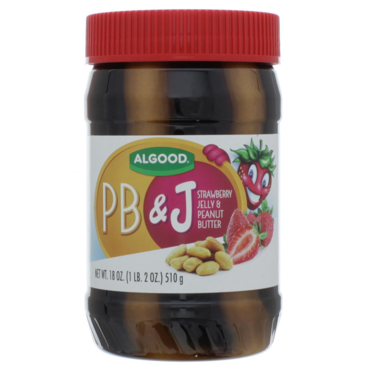 Algood PB & J Strawberry Jelly & Peanut Butter - Shop Peanut butter at ...