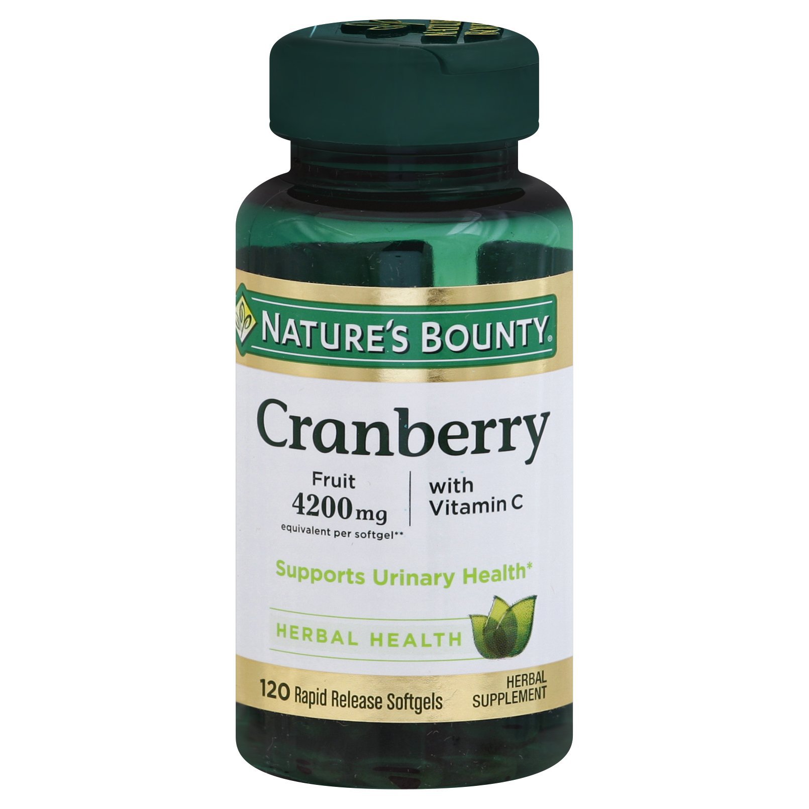 Nature's Bounty Cranberry Fruit 4200 mg Plus Vitamin C Softgels - Shop ...