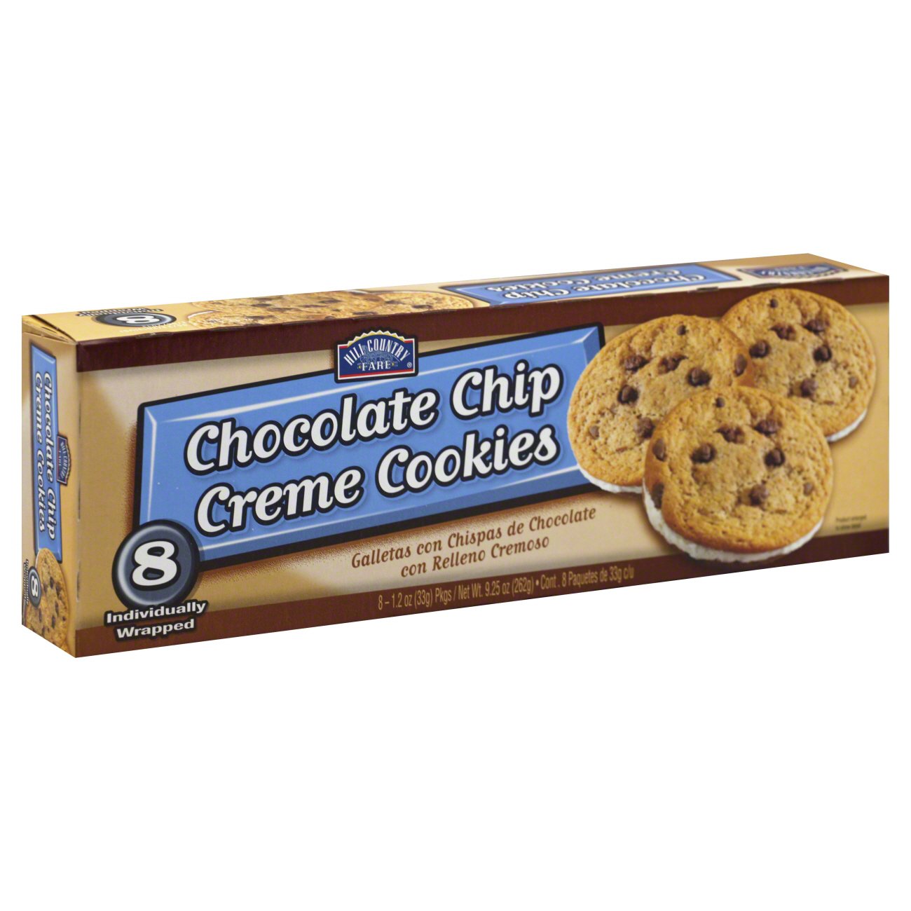 Hill Country Fare Chocolate Chip Creme Cookies - Shop Cookies at H-E-B