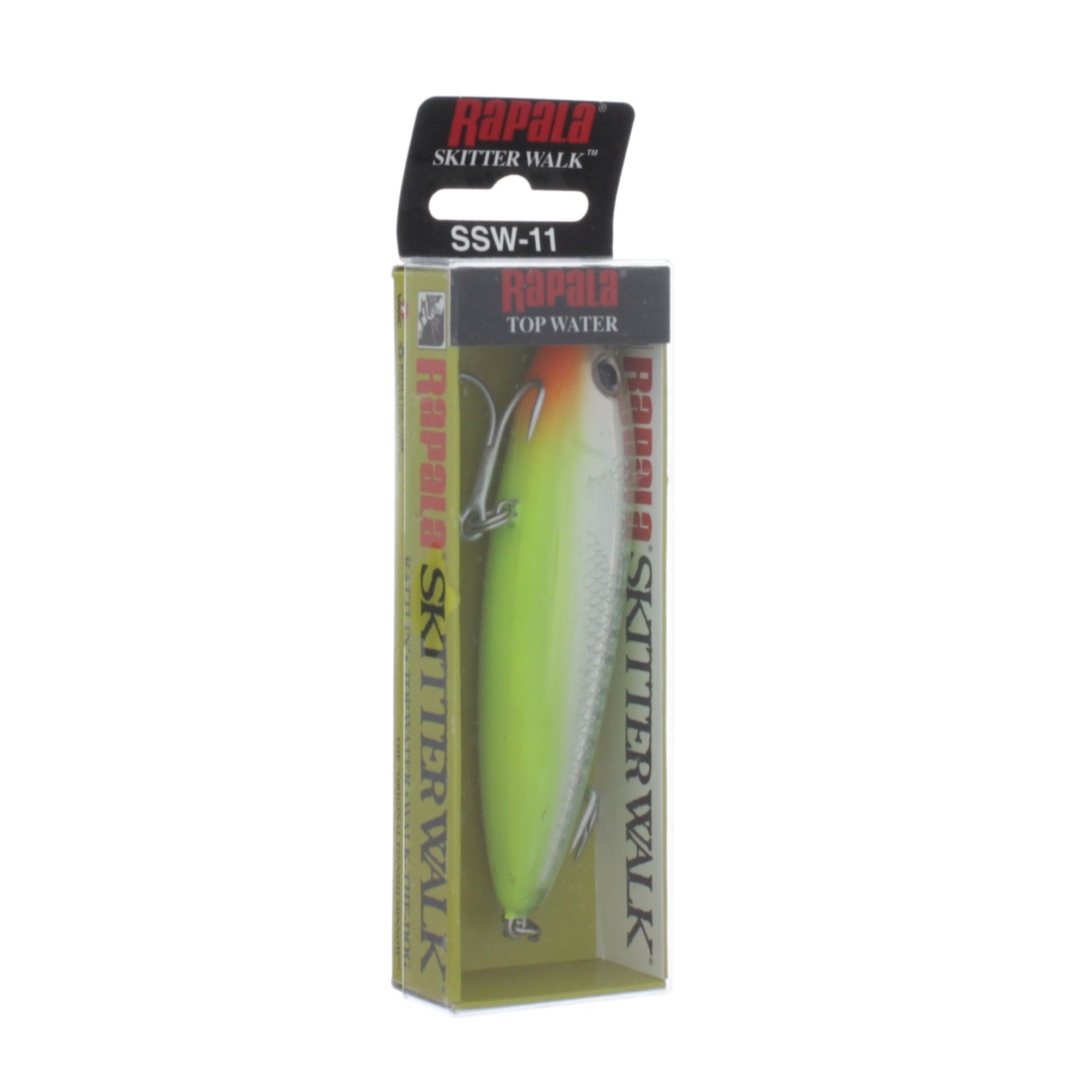 Rapala Hot Chartreuse Saltwater Skitter Walk Lure Size 11 - Shop ...
