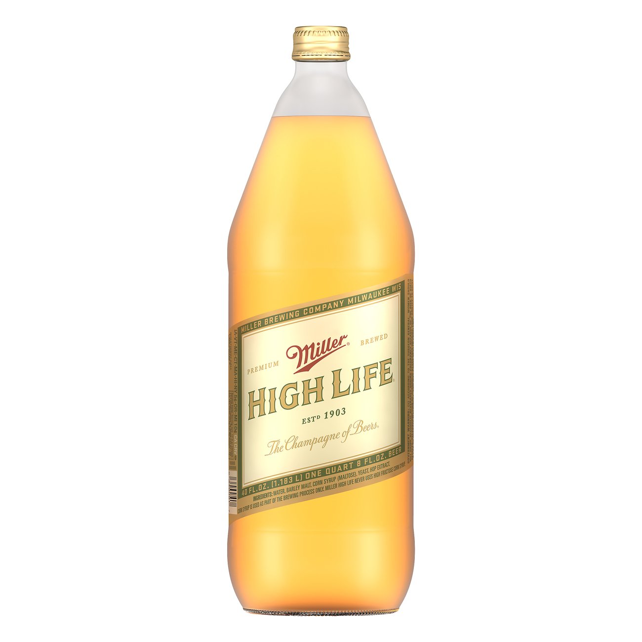Miller High Life Beer Bottle - Shop Beer at H-E-B