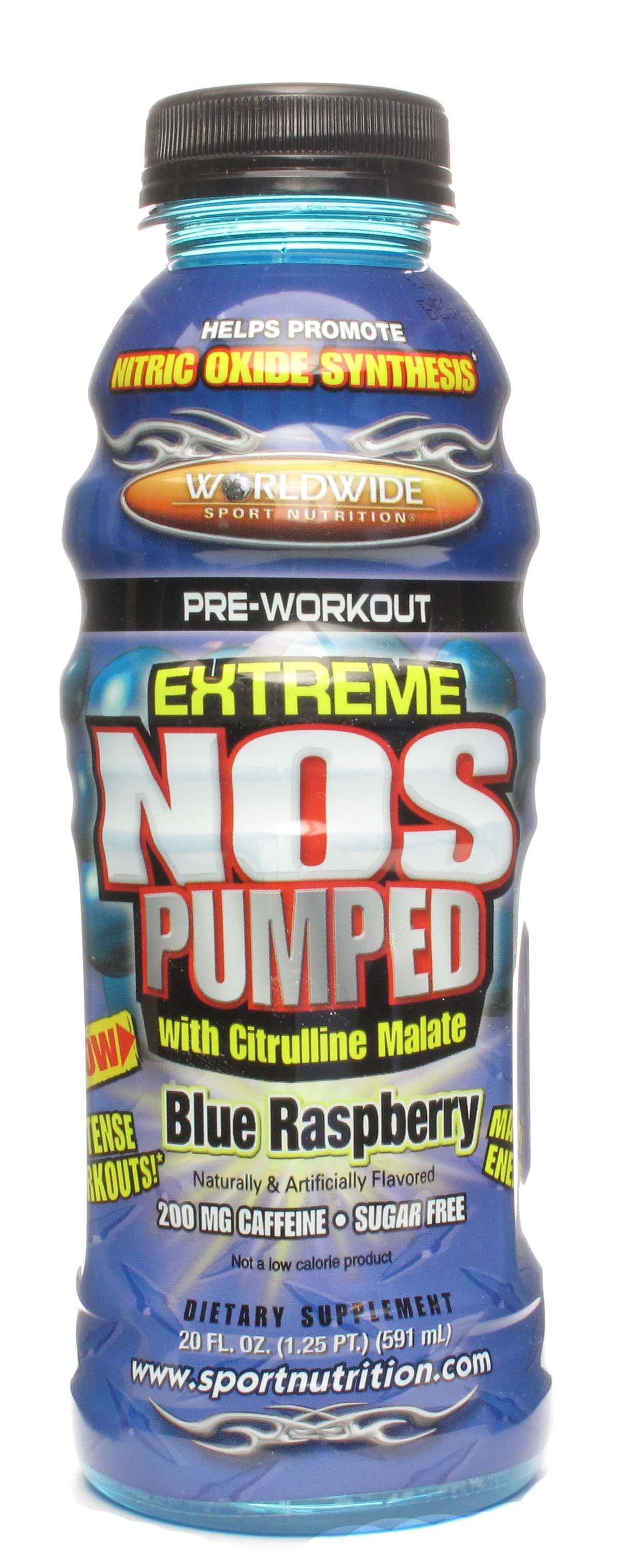 Worldwide Sports Nutrition Blue Raspberry Extreme Nos Pumped - Shop ...
