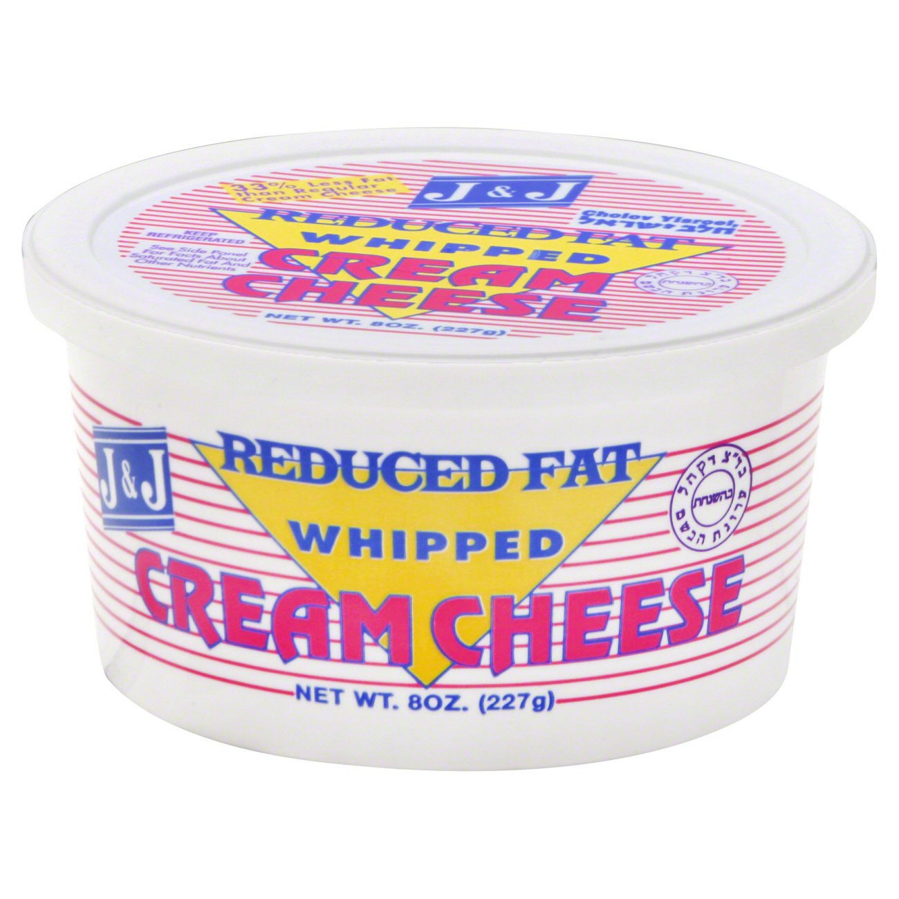 J & J Kosher Reduced Fat Whipped Cream Cheese - Shop Cheese at H-E-B