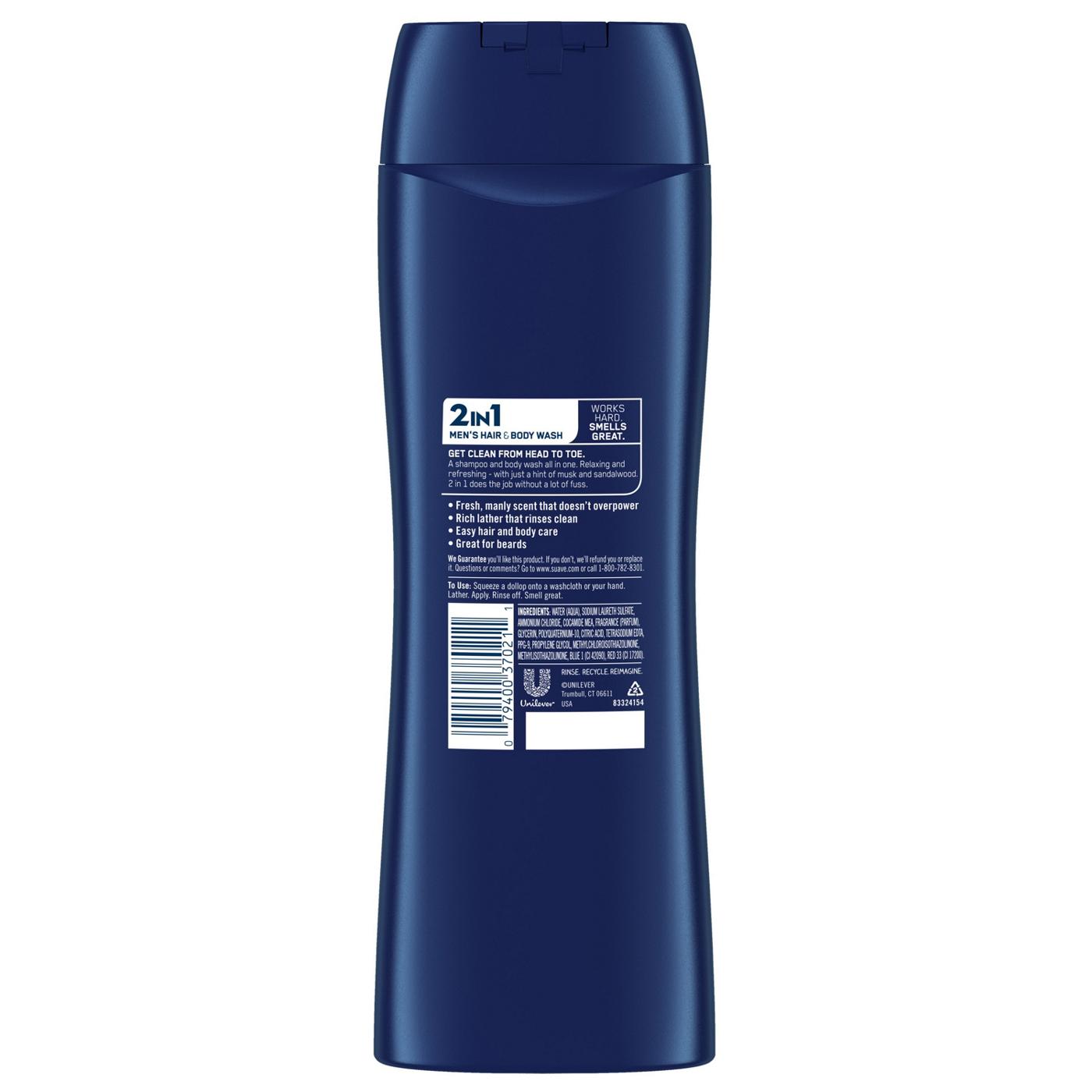Suave Men 3 in 1 Hair and Body Wash - Shop Body wash at H-E-B