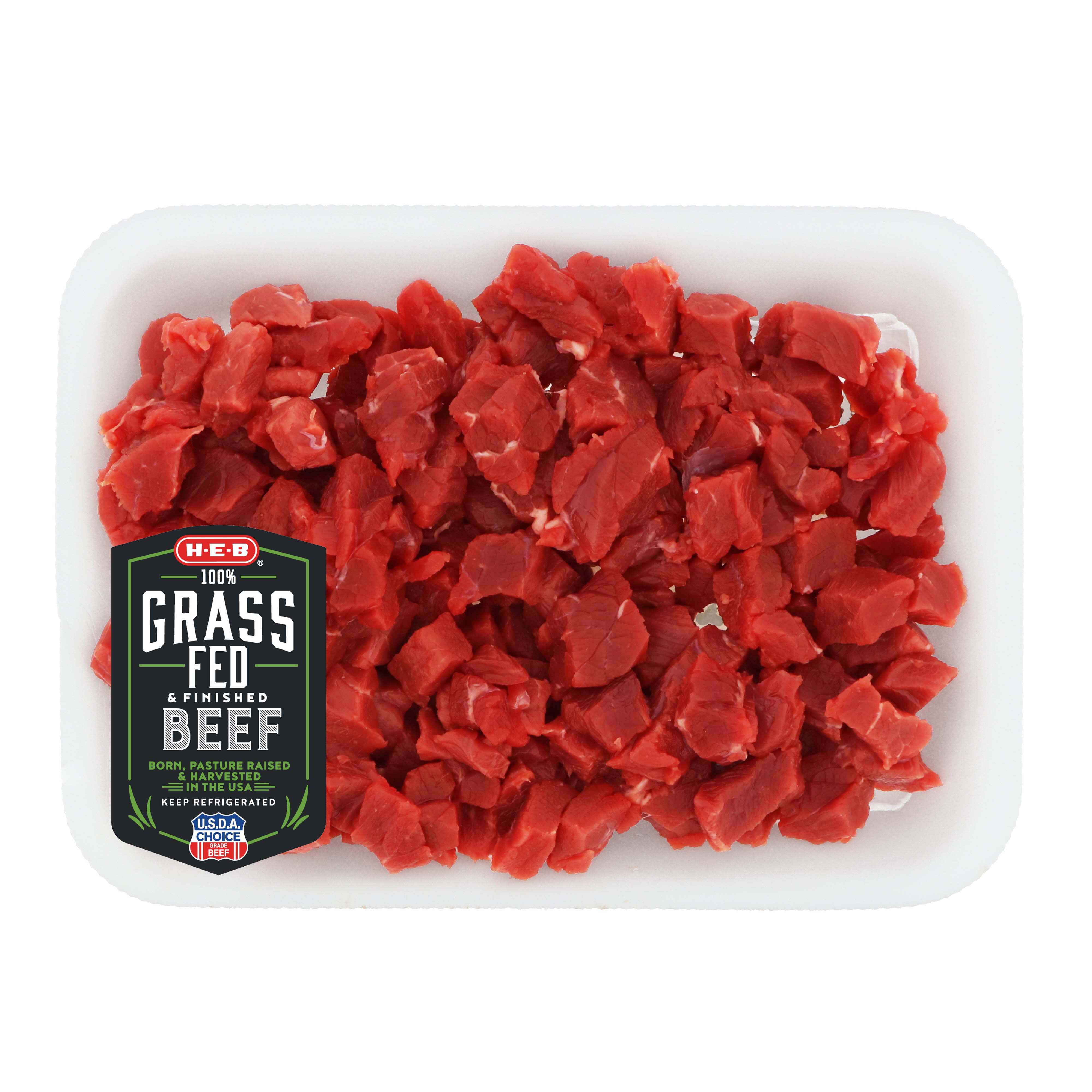 H-E-B Grass Fed Beef Lean Stew Meat - Shop Beef at H-E-B