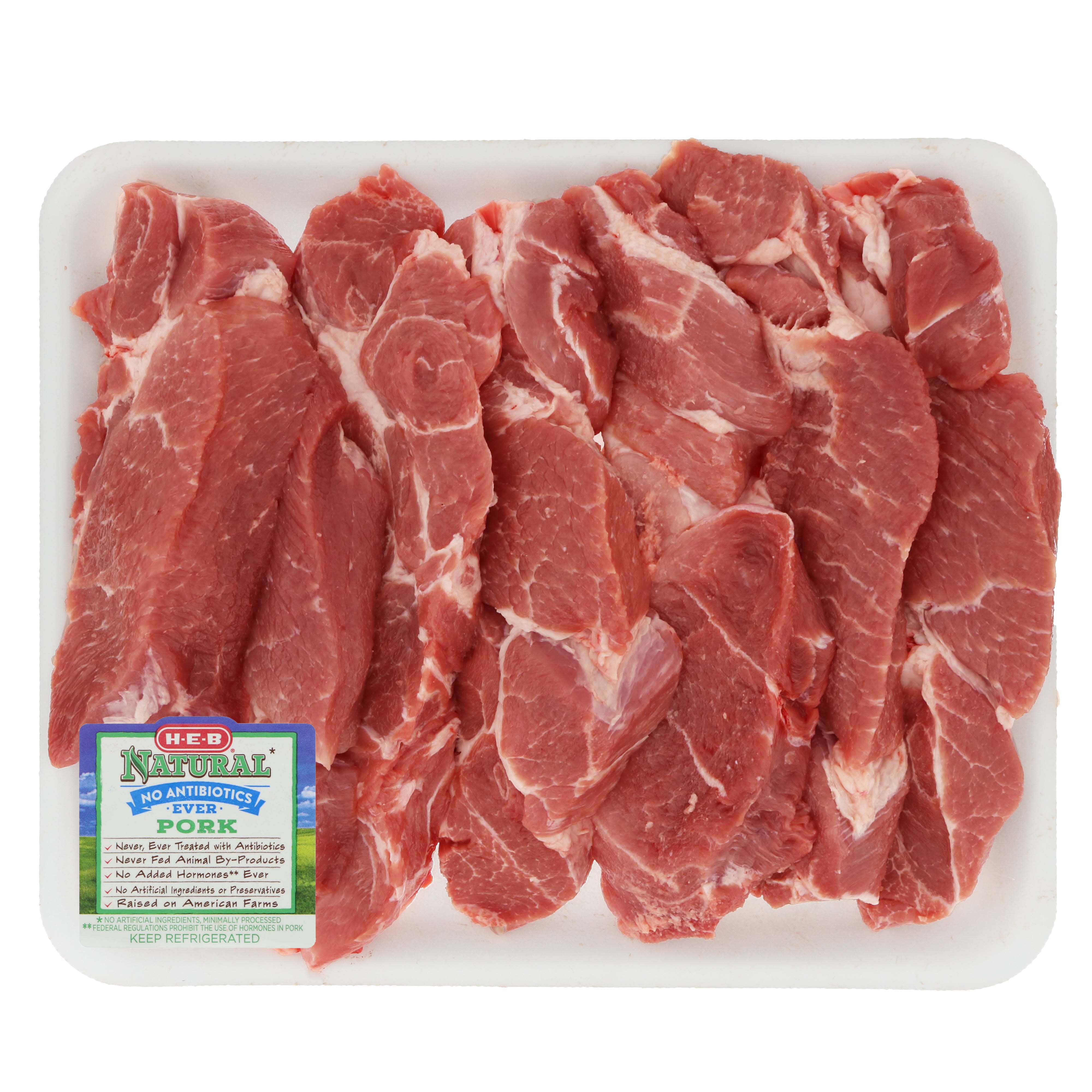 H-E-B Natural Boneless Country-Style Boston Butt Pork Ribs - Value Pack ...