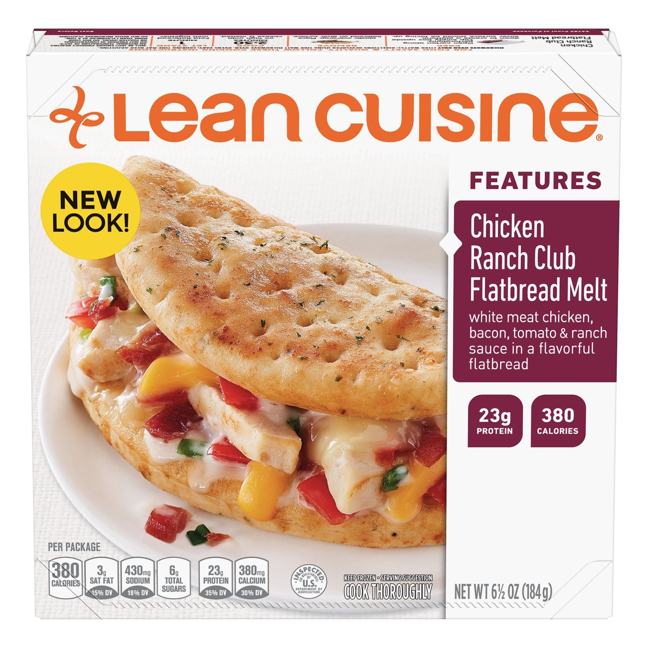 Lean Cuisine Craveables Chicken Ranch Club Flatbread Melt - Shop ...