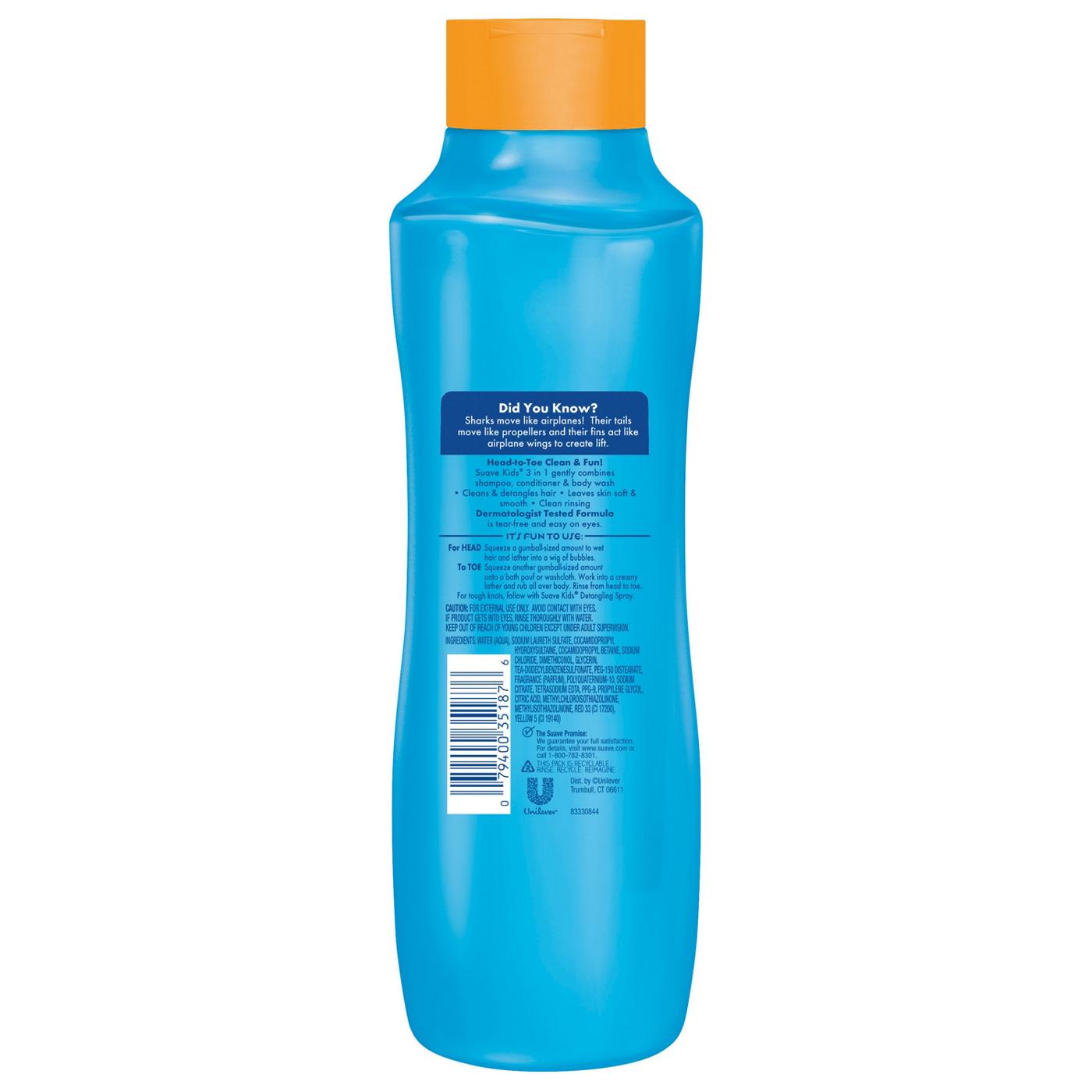 Suave Kids Watermelon 3 in 1 Shampoo Conditioner Body Wash - Shop Bath ...