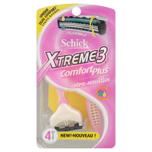 Schick Xtreme3 Comfort Plus Xtra-Sensitive Razors - Shop Razors ...