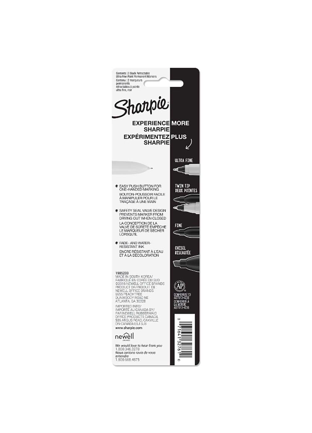 Sharpie Retractable Black Ultra Fine Tip Permanent Markers - Shop ...