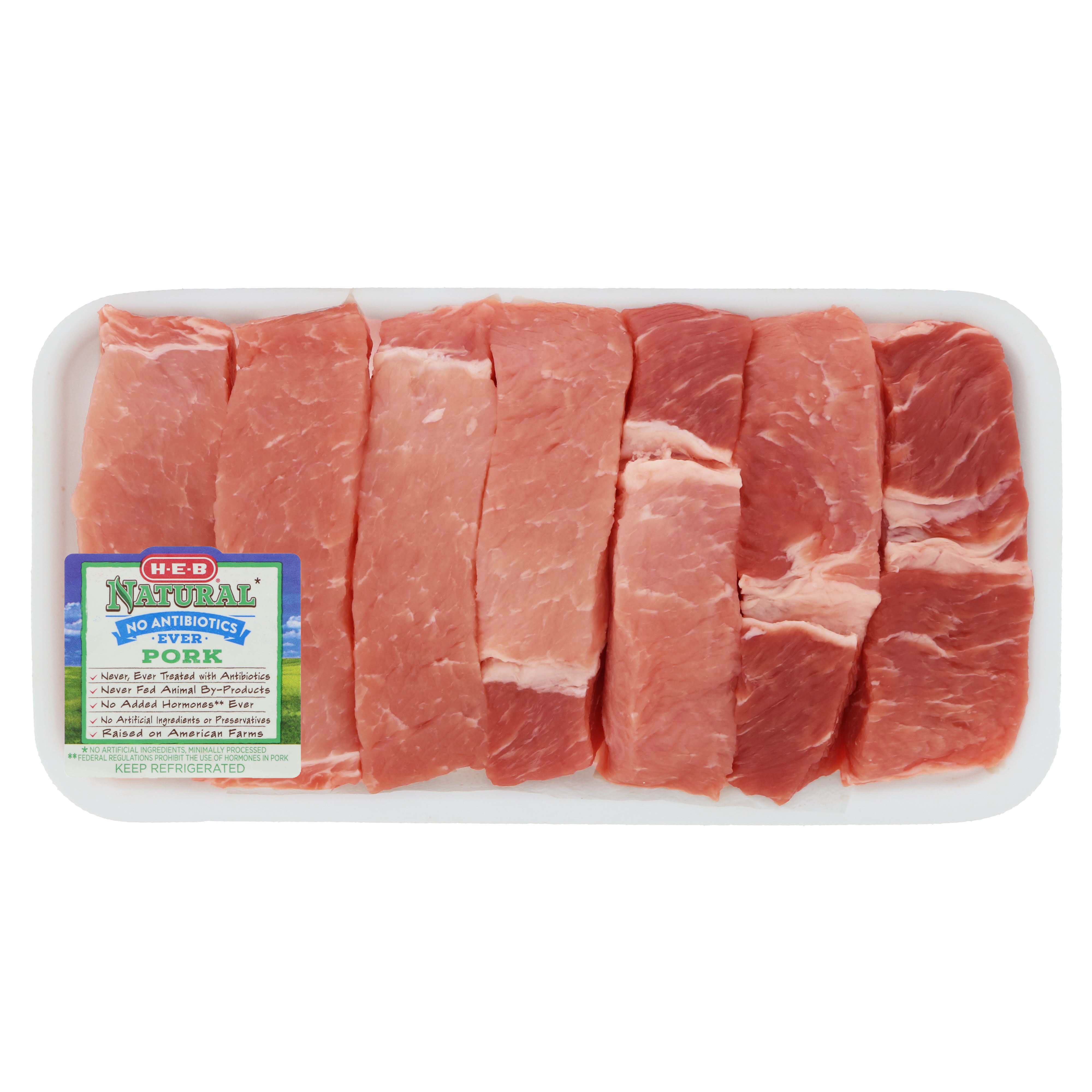 H-E-B Natural Boneless Texas-Style Pork Loin Ribs - Shop Pork at H-E-B