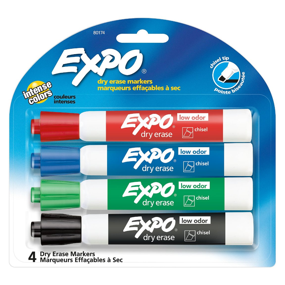 EXPO Chisel Tip Dry Erase Markers - Assorted Ink - Shop Highlighters ...