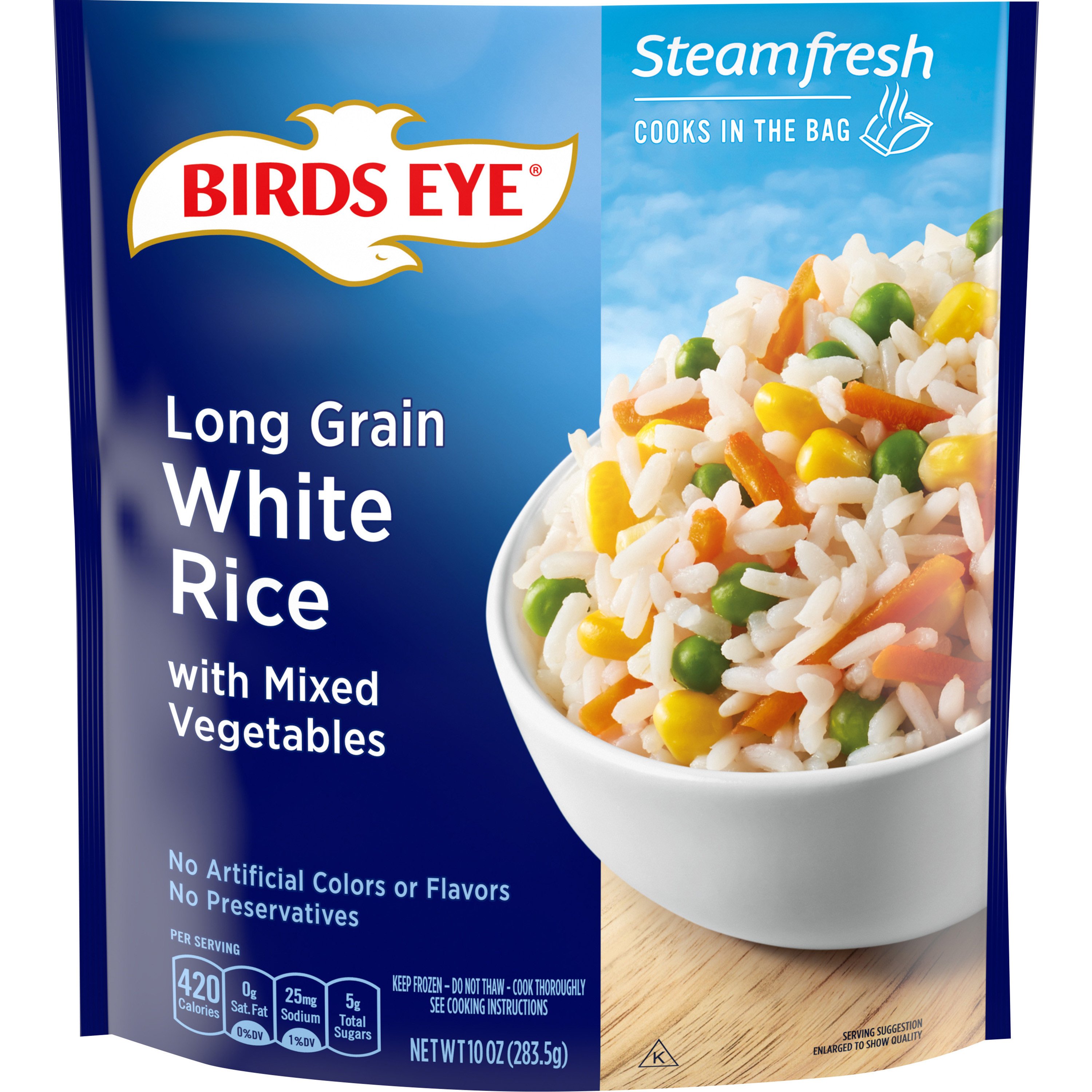 Birds Eye Frozen Steamfresh Long Grain White Rice And Mixed Vegetables Shop Entrees And Sides At H E B