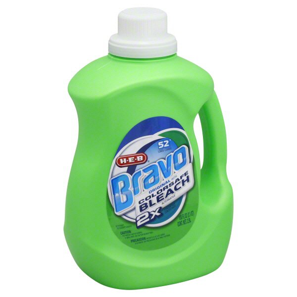 H-E-B Bravo 2X Concentrate Origina Detergentl with Colorsafe Bleach ...