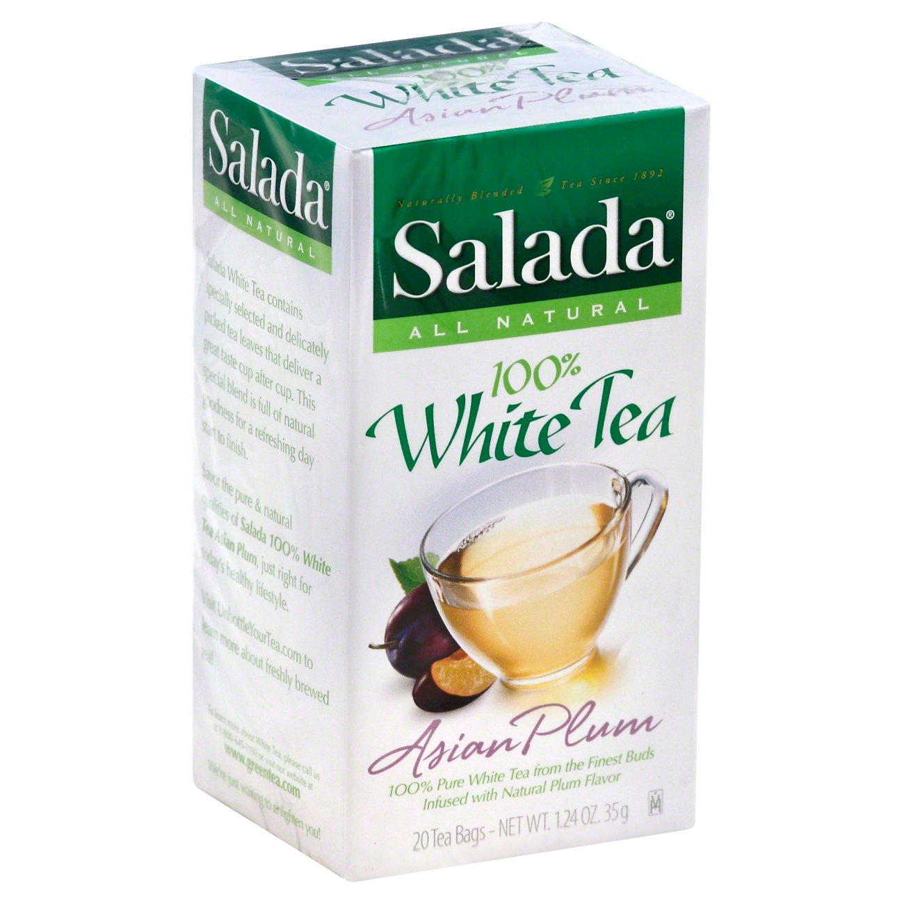 Salada Asian Plum 100% White Tea Bags - Shop Tea at H-E-B