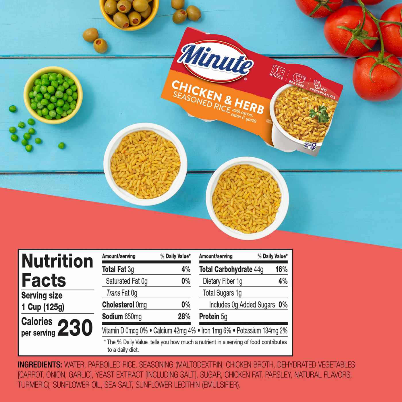 Minute Ready to Serve Chicken & Herb Seasoned Rice - Shop Rice & grains ...