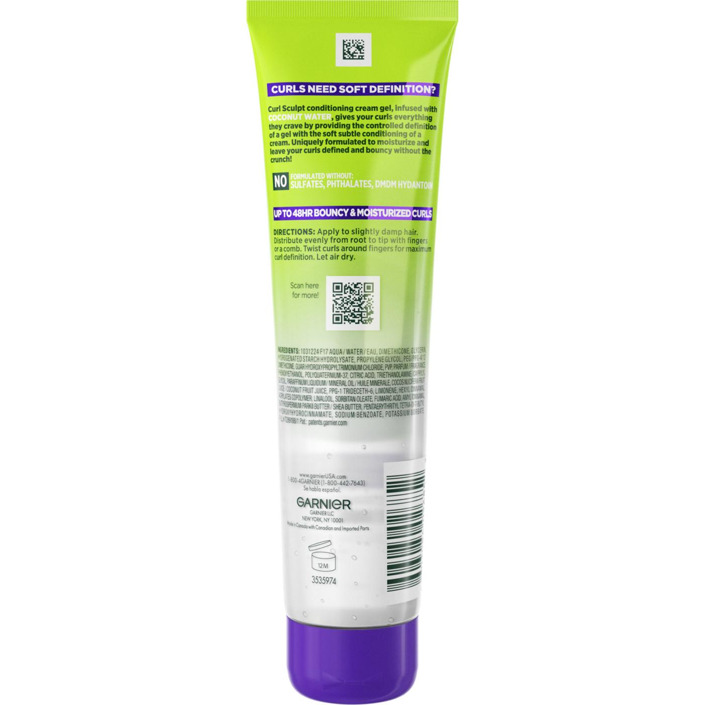 Garnier Fructis Style Curl Sculpt Conditioning Cream Gel - Shop Styling ...