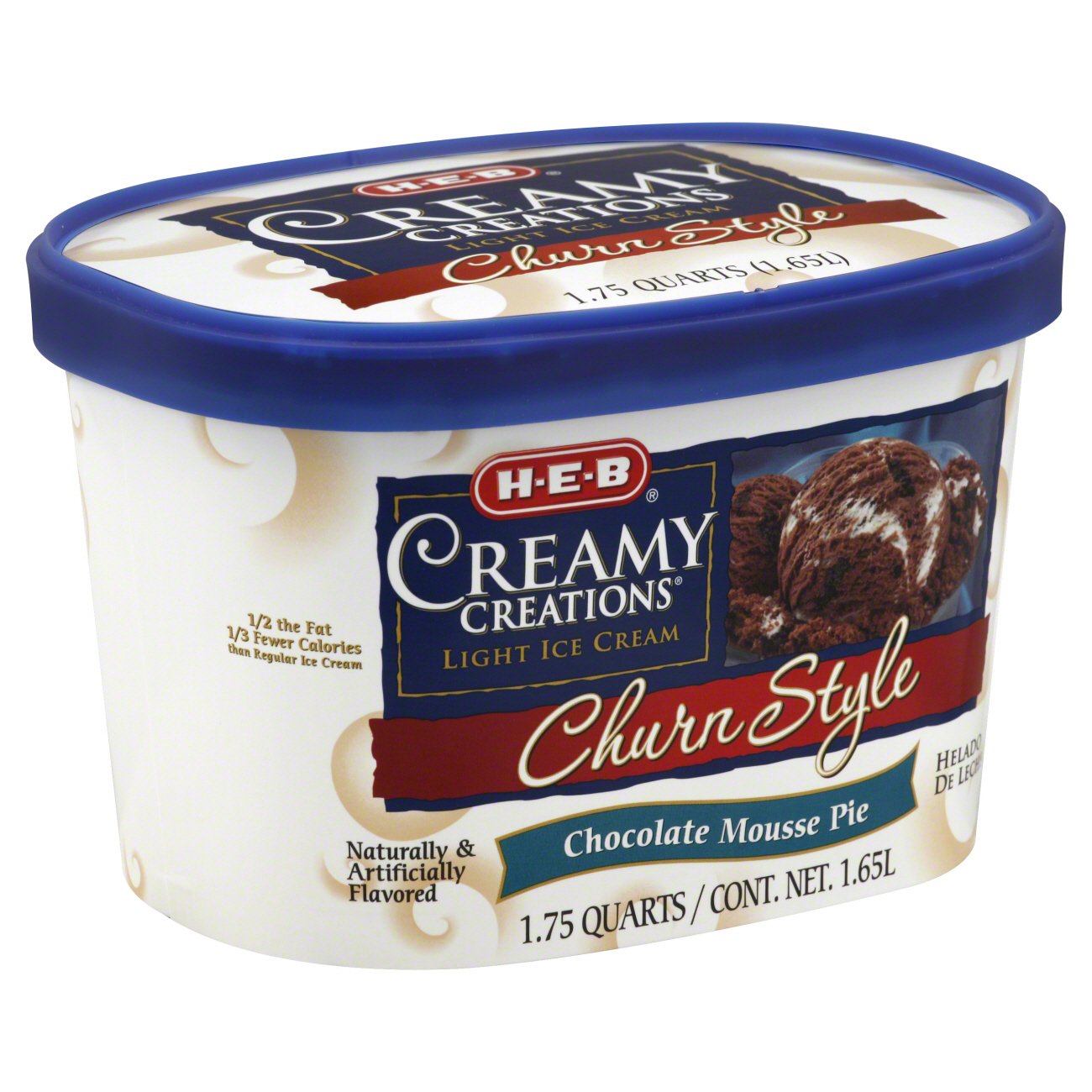 H-E-B Creamy Creations Light Churn Style Chocolate Mousse Pie Ice Cream ...