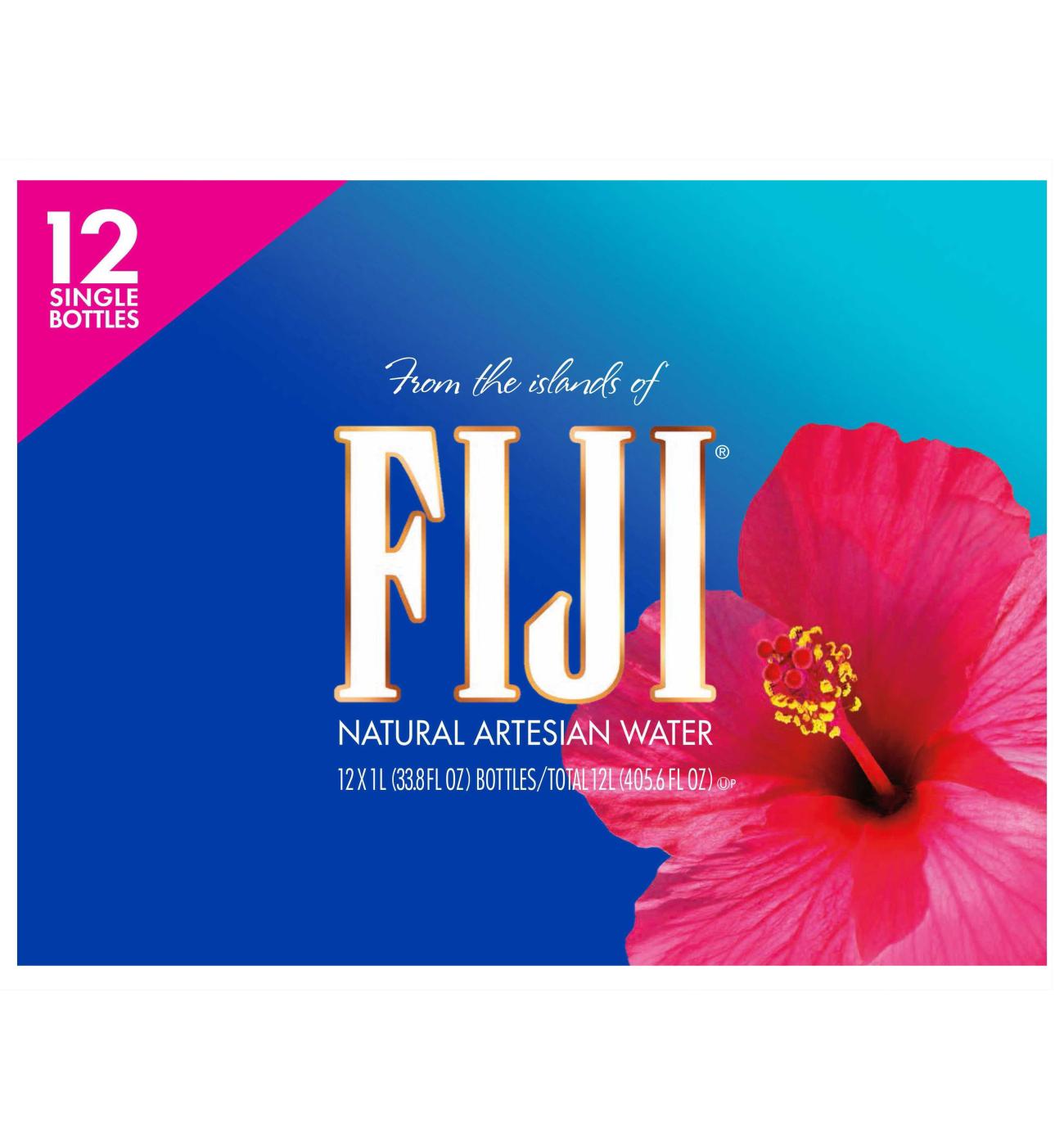 Fiji Natural Artesian Water 12 pk Bottles - Shop Water at H-E-B