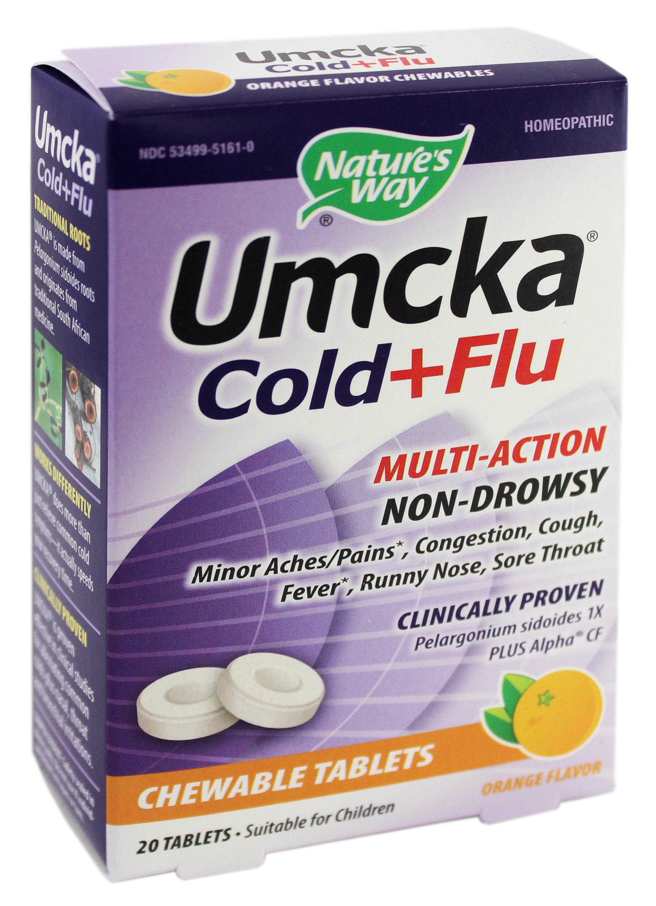 Nature's Way Umcka Cold & Flu Orange Chews - Shop Cough, Cold & Flu at ...