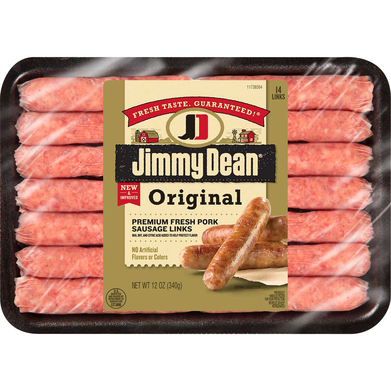 Jimmy Dean Premium All Natural Pork Breakfast Sausage Links - Original ... Jimmy Dean Premium All Natural Pork Breakfast Sausage Links - Original ...