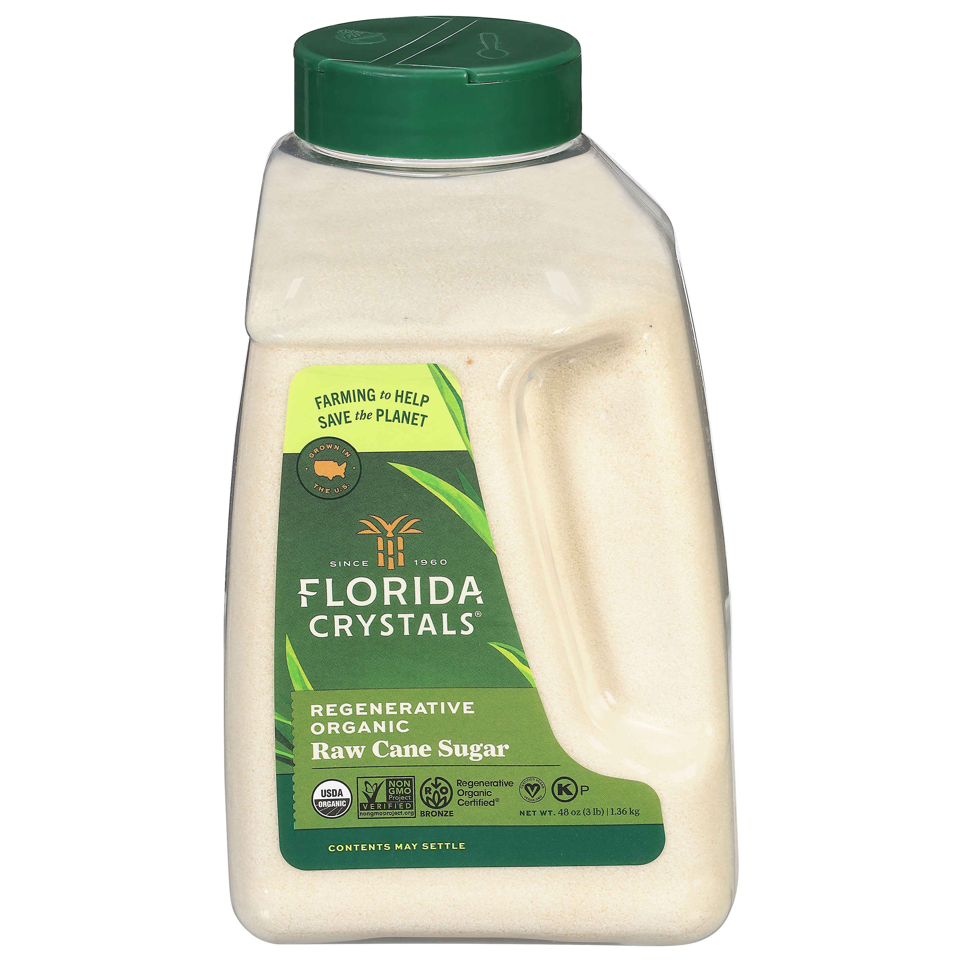 Florida Crystals Regenerative Organic Raw Cane Sugar - Shop Sugar at H-E-B